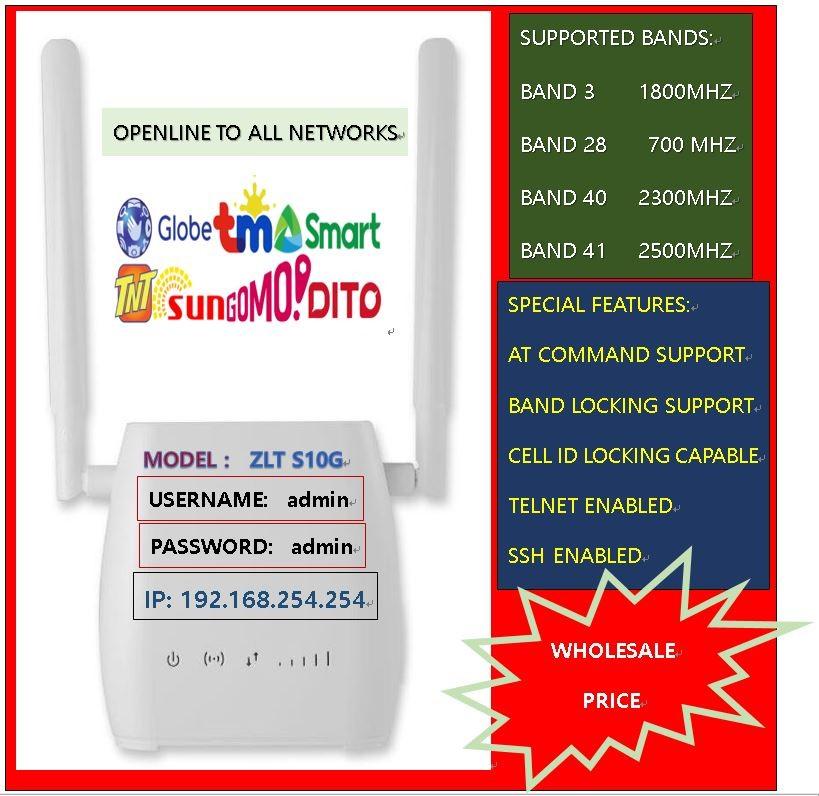 ZLT S10G v 2.10 permanent openline with AT COMMAND support, Computers ...