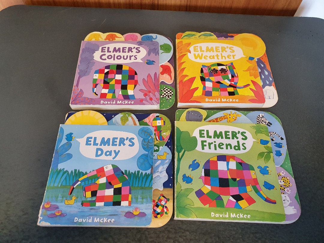 4 books set of Elmer, Hobbies & Toys, Books & Magazines, Children's ...