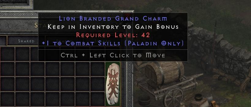 84 PC Diablo 2 Resurrected (D2R) 1 Paladin Combat Skill Grand Charm ...