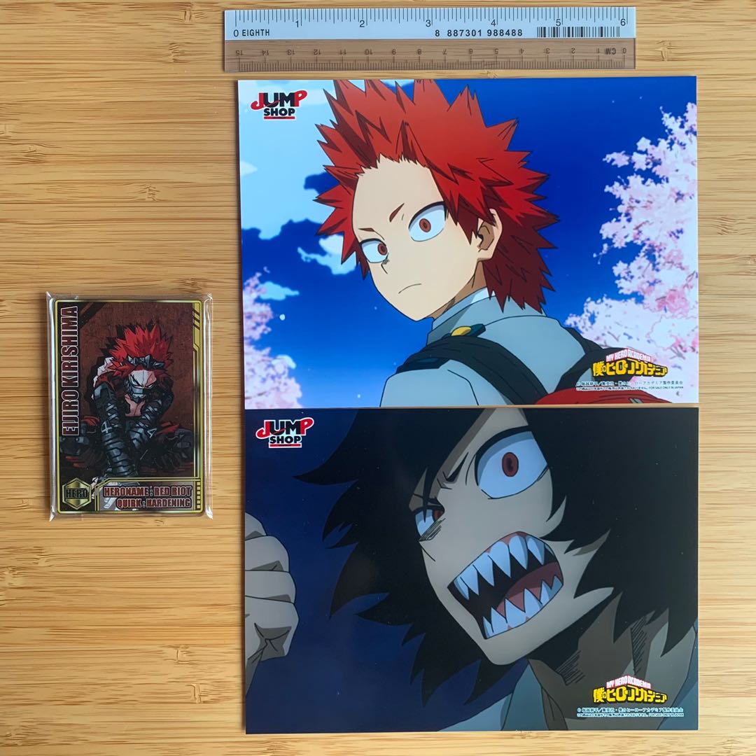 [ my hero academia ] kirishima eijirou set jump shop bnha acrylic card ...