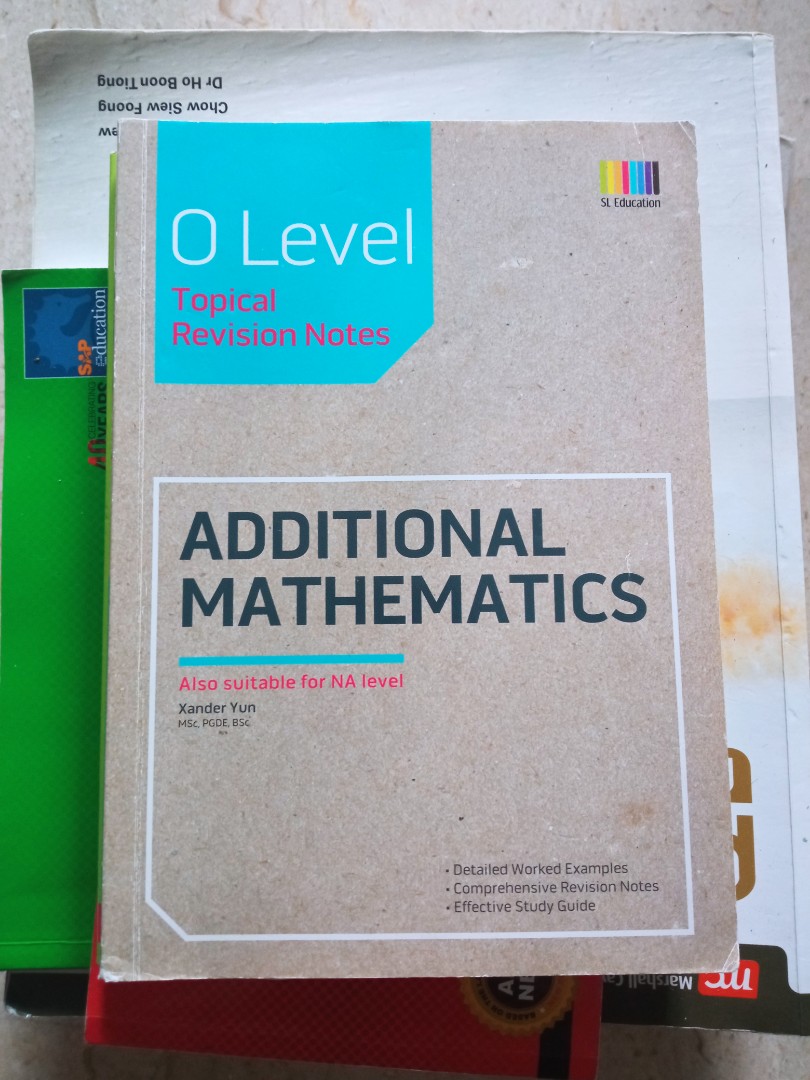A Math O level topical revision notes, Hobbies & Toys, Books ...