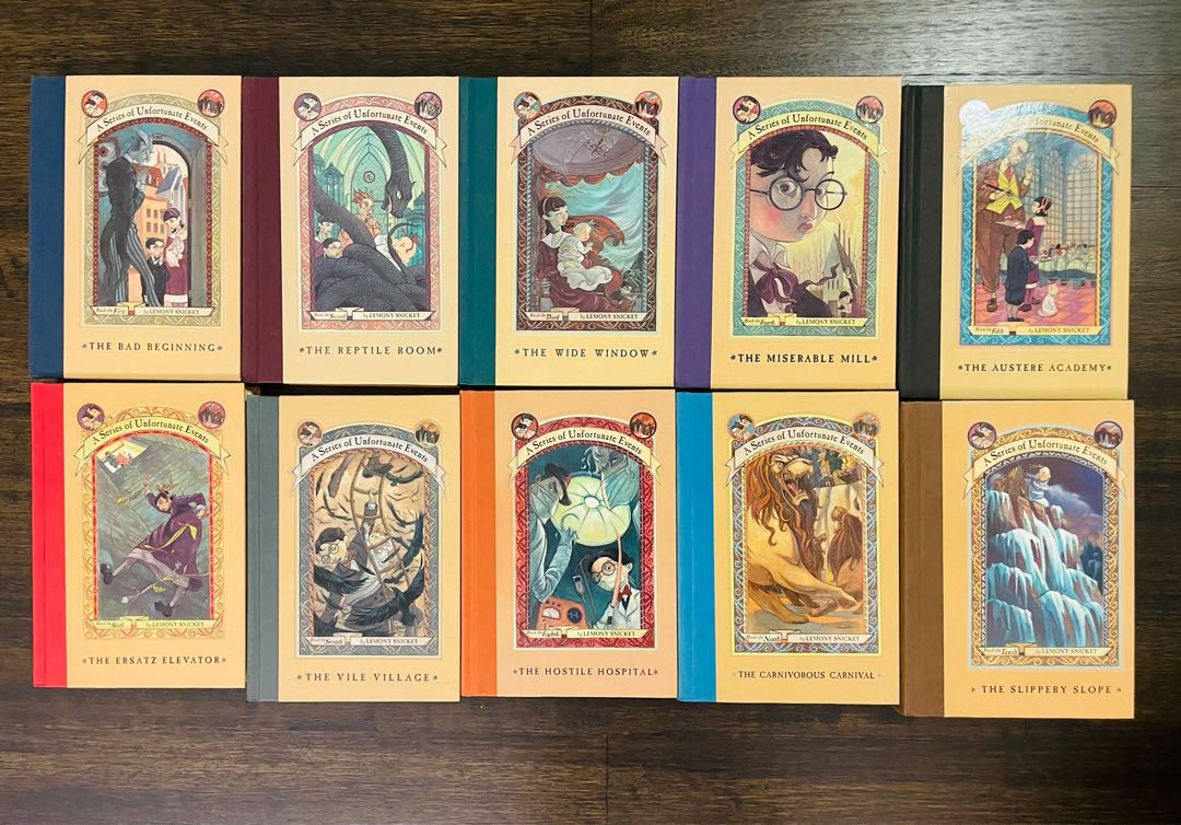 A Series of Unfortunate Events Set by Lemony Snicket (book 1-10 ...