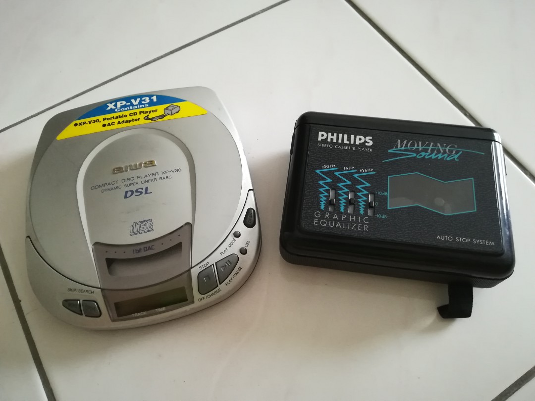 Aiwa Discman + Phillips Walkman Combo, Audio, Portable Music Players on ...