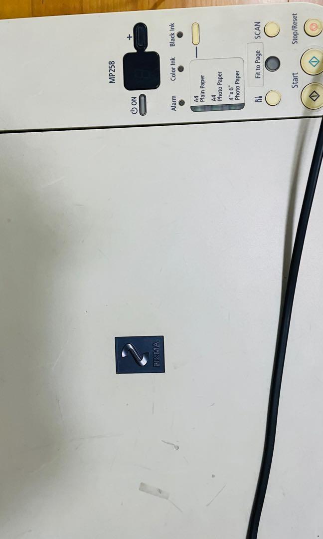 Canon MP258 printer scanner with A4 bundle, Computers & Tech, Printers ...