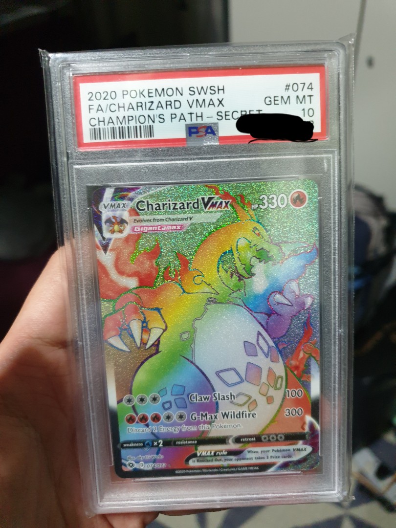 Charizard vmax rainbow rare psa 10, Hobbies & Toys, Toys & Games on Carousell