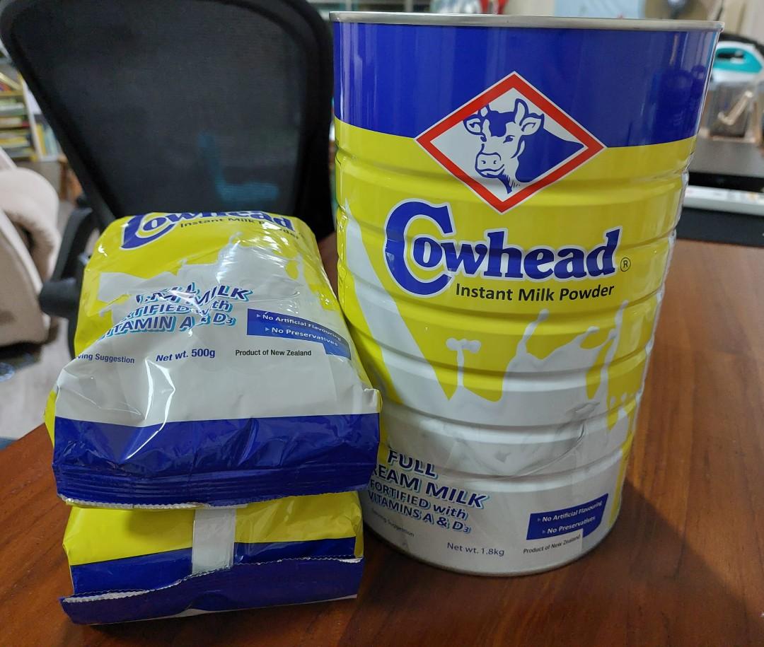 Cowhead full cream milk powder 1.8 kg & 500g pkt, Babies & Kids ...