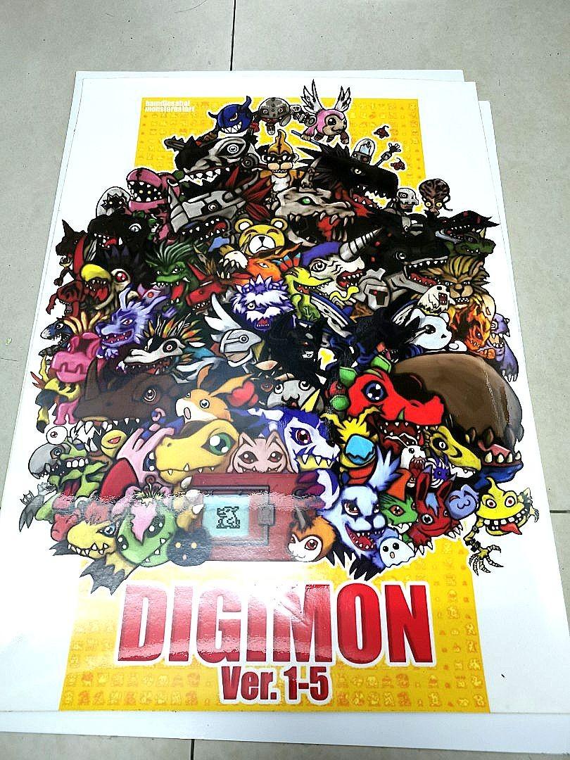 Digimon Poster, Hobbies & Toys, Stationery & Craft, Art & Prints on ...