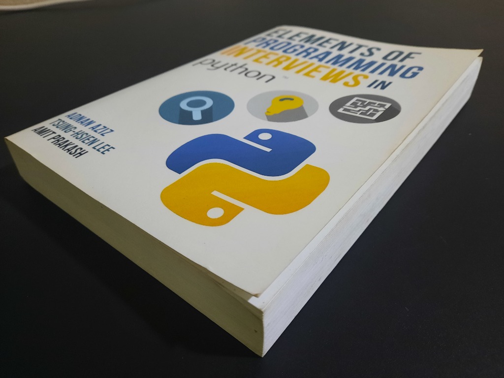 Elements Of Programming Interviews In Python The Insiders Guide Hobbies And Toys Books