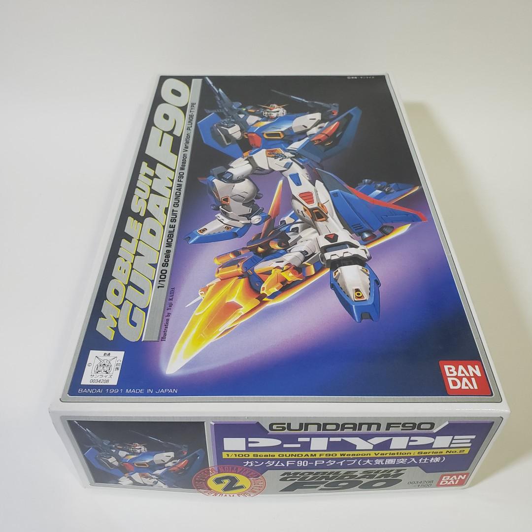 機動戰士高達 Gundam F90 P-TYPE 大氣圈突入仕樣 1/100 舊版組合模型 No.2 Bandai 日本製 老模 舊模 懷舊 ...