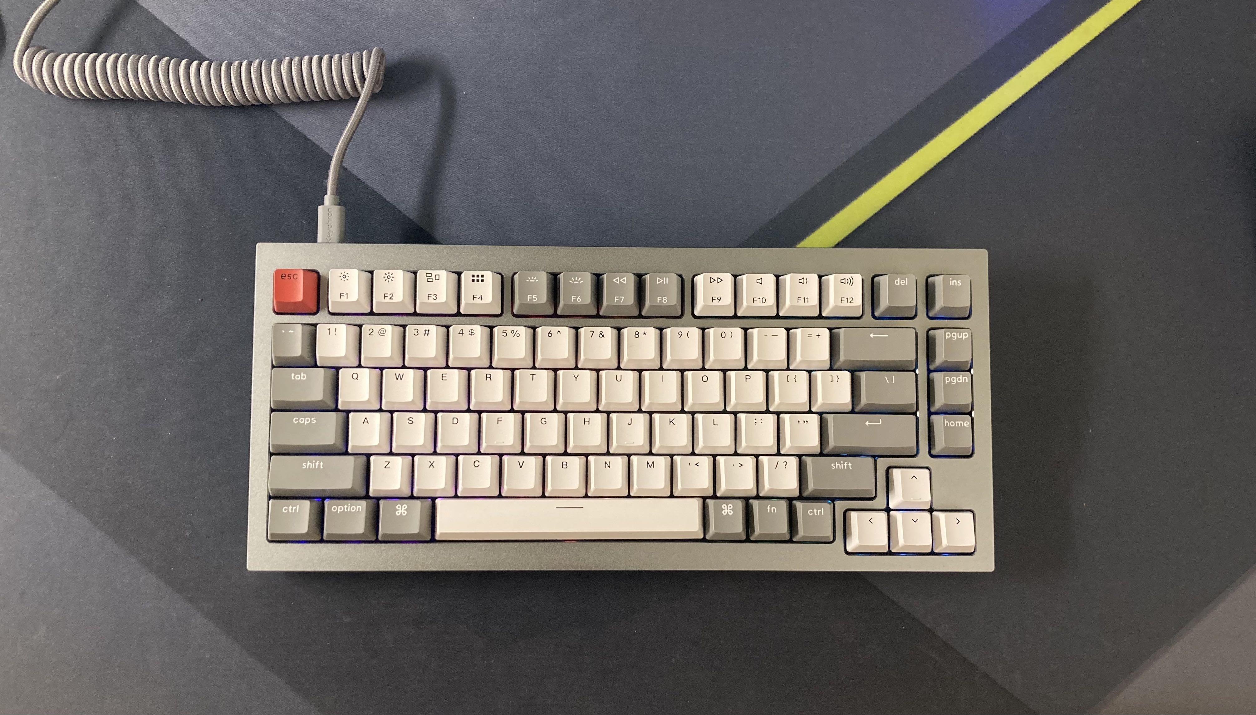 Flex Modded Keychron Q1 with Lubed Gateron Milky Yellow Custom ...