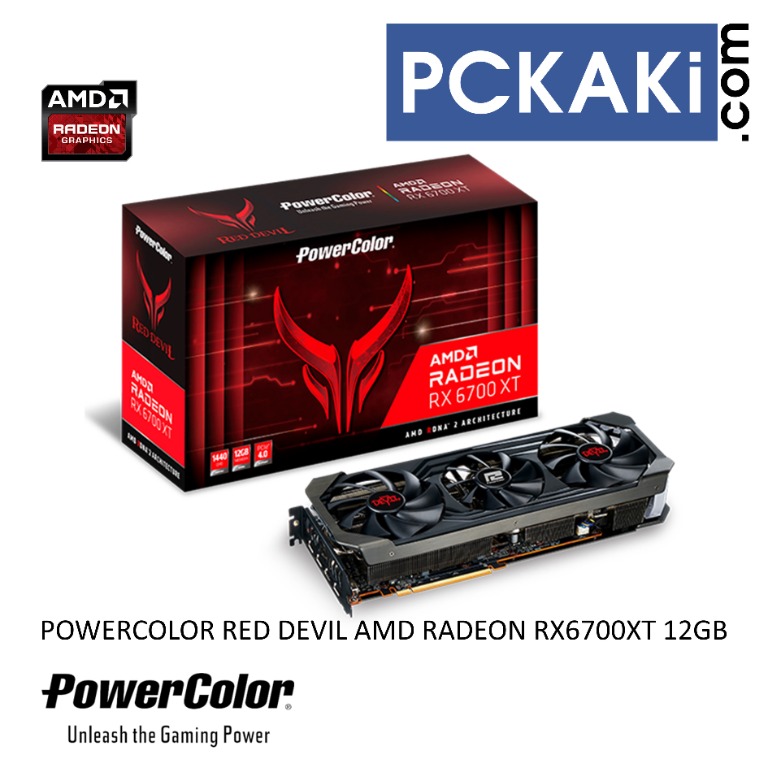 [FREE SAME DAY DELIVERY*] POWERCOLOR RED DEVIL AMD RADEON RX 6700XT ...