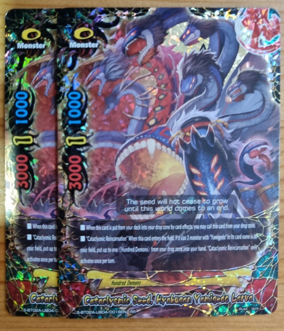 Future card buddyfight-Cataclysmic Seed, Hyakugan Yamigedo Larva ...