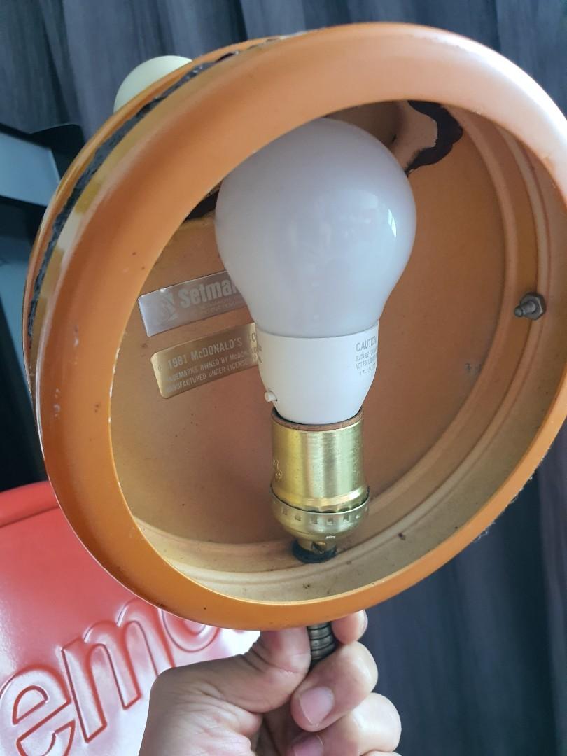 Hamburger Patch Desk Lamp Prototype (McDonald's/Setmakers, c. 1980s ...