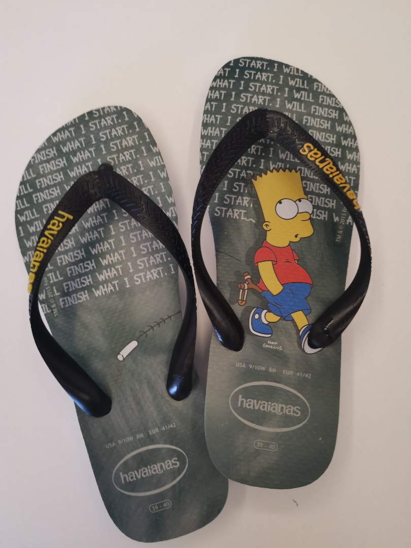 Havaianas Slipper - Simpson design, Men's Fashion, Footwear, Flipflops ...
