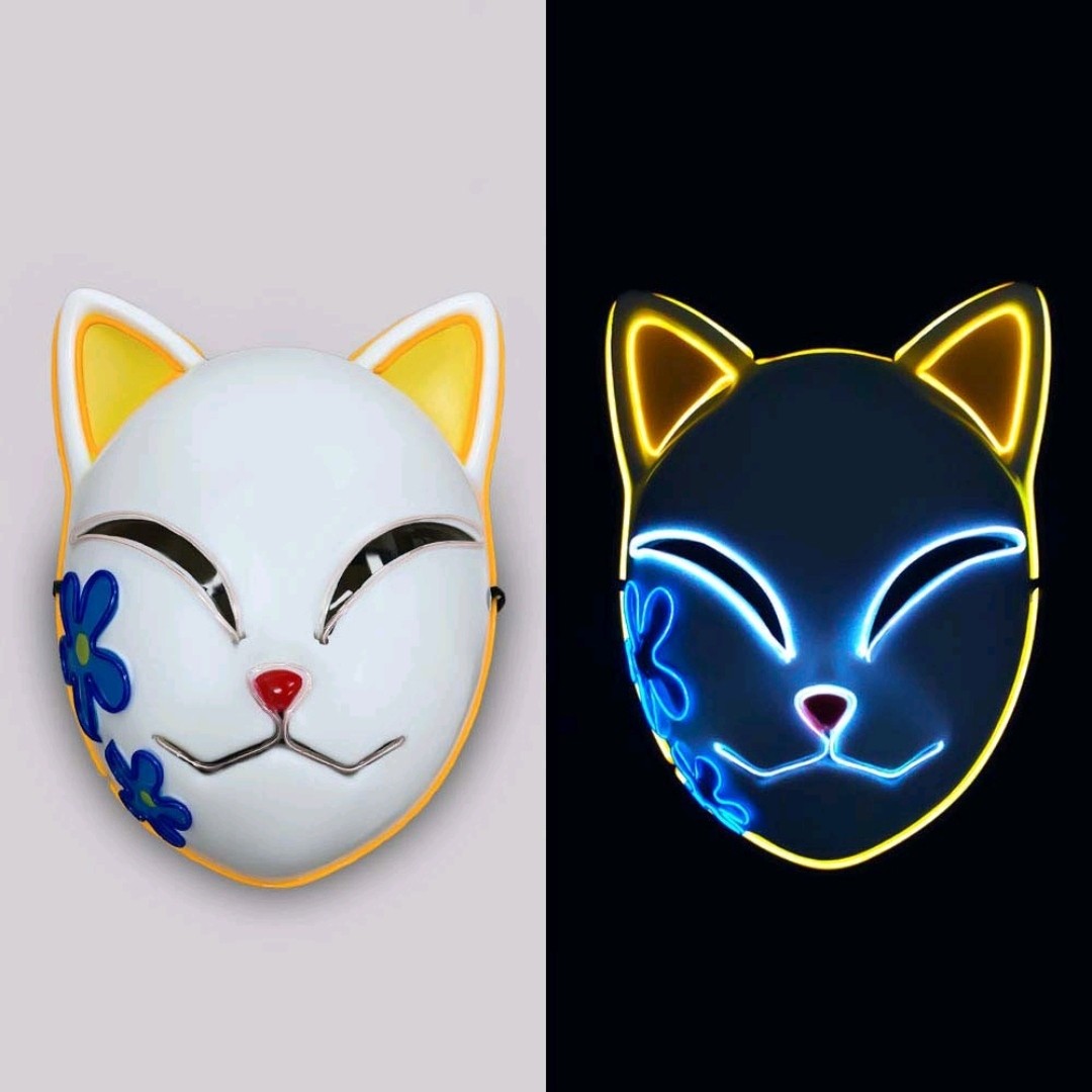(INTEREST CHECK) SABITO AND MAKOMO DEMON SLAYER MASKS WITH LIGHTS ...