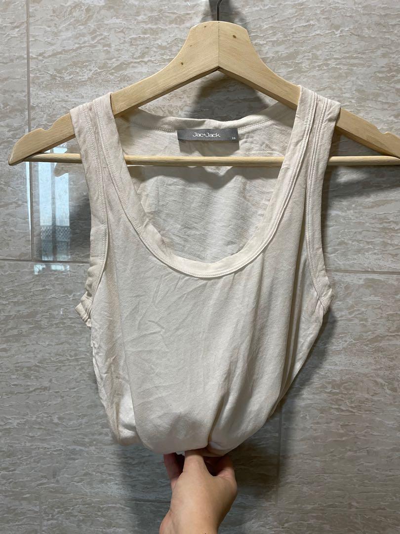 Jac And Jack Nude Pink 100 Cotton Tank Womens Fashion Tops