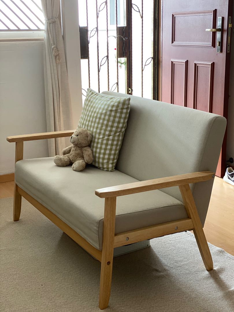 Japanese style sofa (2 seater), Furniture & Home Living, Furniture ...