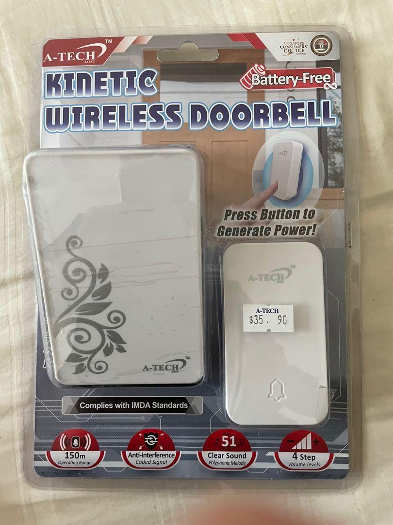 Kinetic wireless Doorbell, Furniture & Home Living, Security & Locks ...