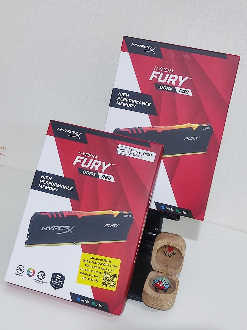 Kingston HyperX Fury 8x2 2666mhz, Computers & Tech, Parts & Accessories ...