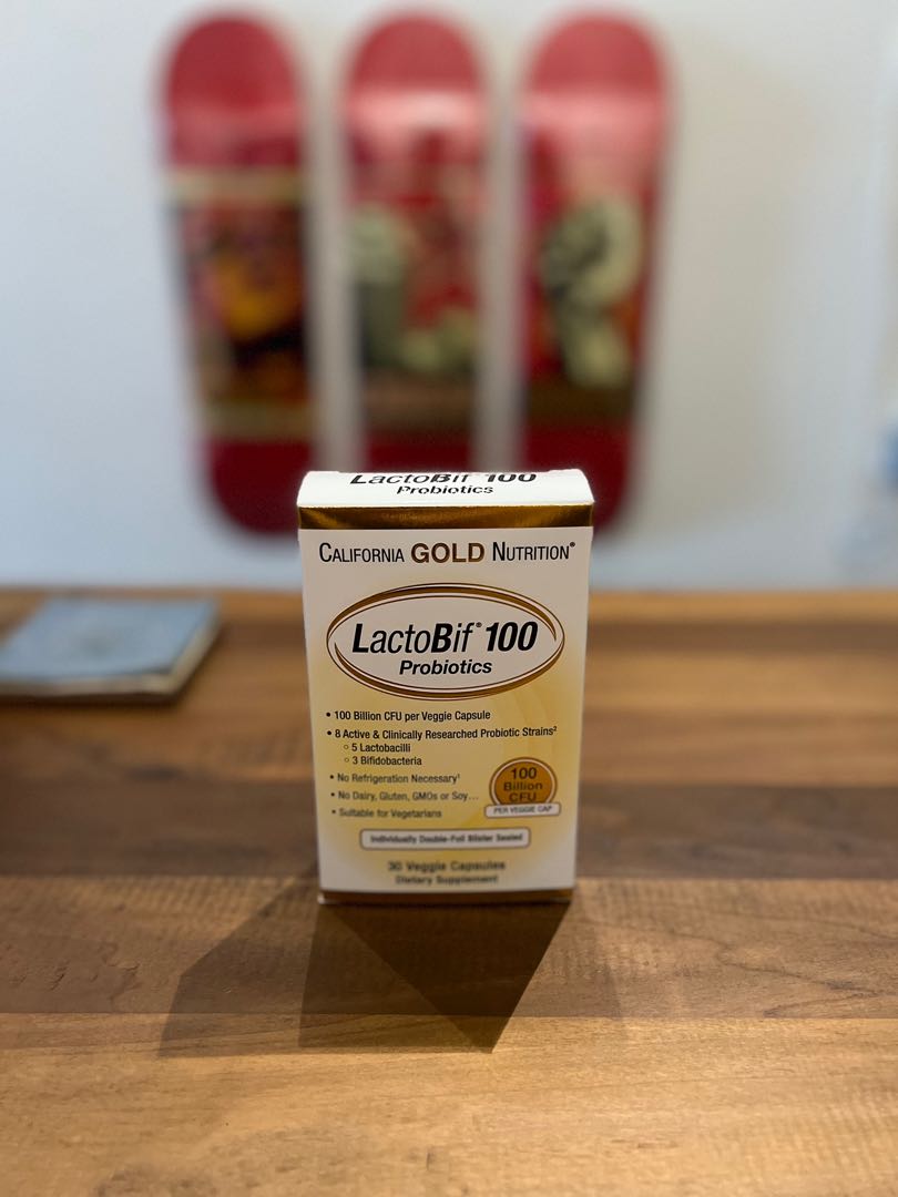 Lactobif Probiotics (100 Billion CFU) 30 Veggie Capsules, Health ...