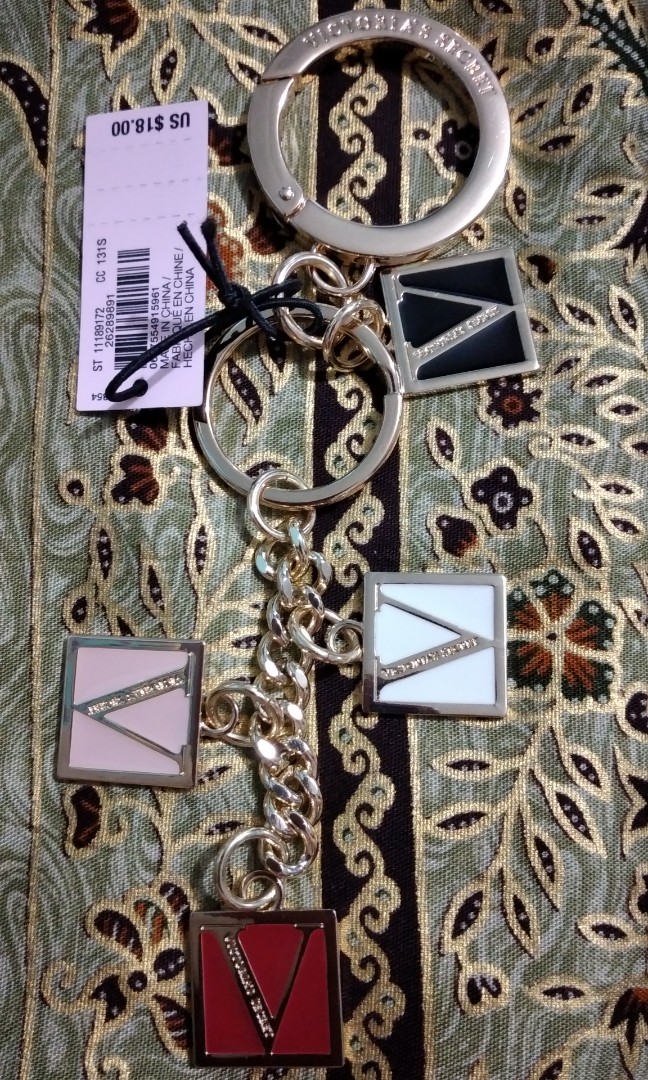 Victoria's Secret Limited Edition V-Monogram Hardware Keychain, Women's ...