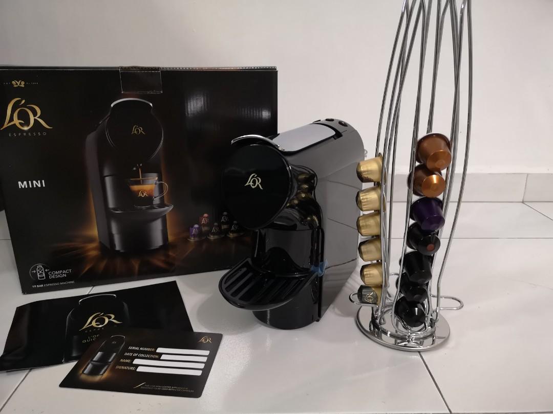 L'or Mini Coffee Machine Set (Machine and Capsule Holder), TV & Home ...