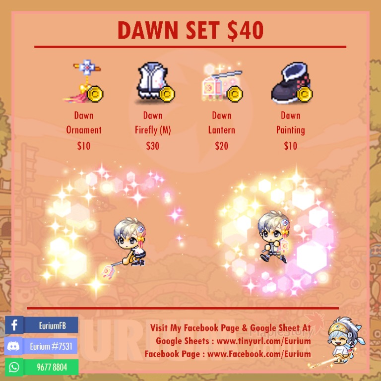 MapleSEA Aquila Cash Item (Dawn Set), Video Gaming, Gaming Accessories ...