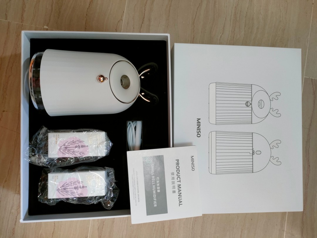 Miniso humidifier aroma diffuser, Furniture & Home Living, Home ...