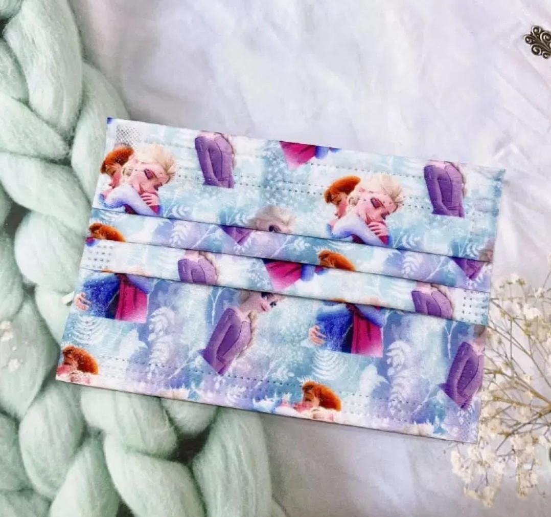 New frozen elsa design kids disposable face mask, Health & Nutrition ...