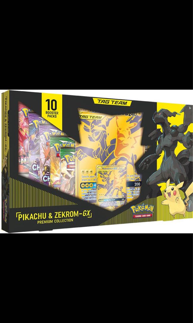 Pikachu&Zekrom Premium Collection Box, Hobbies & Toys, Toys & Games on Carousell