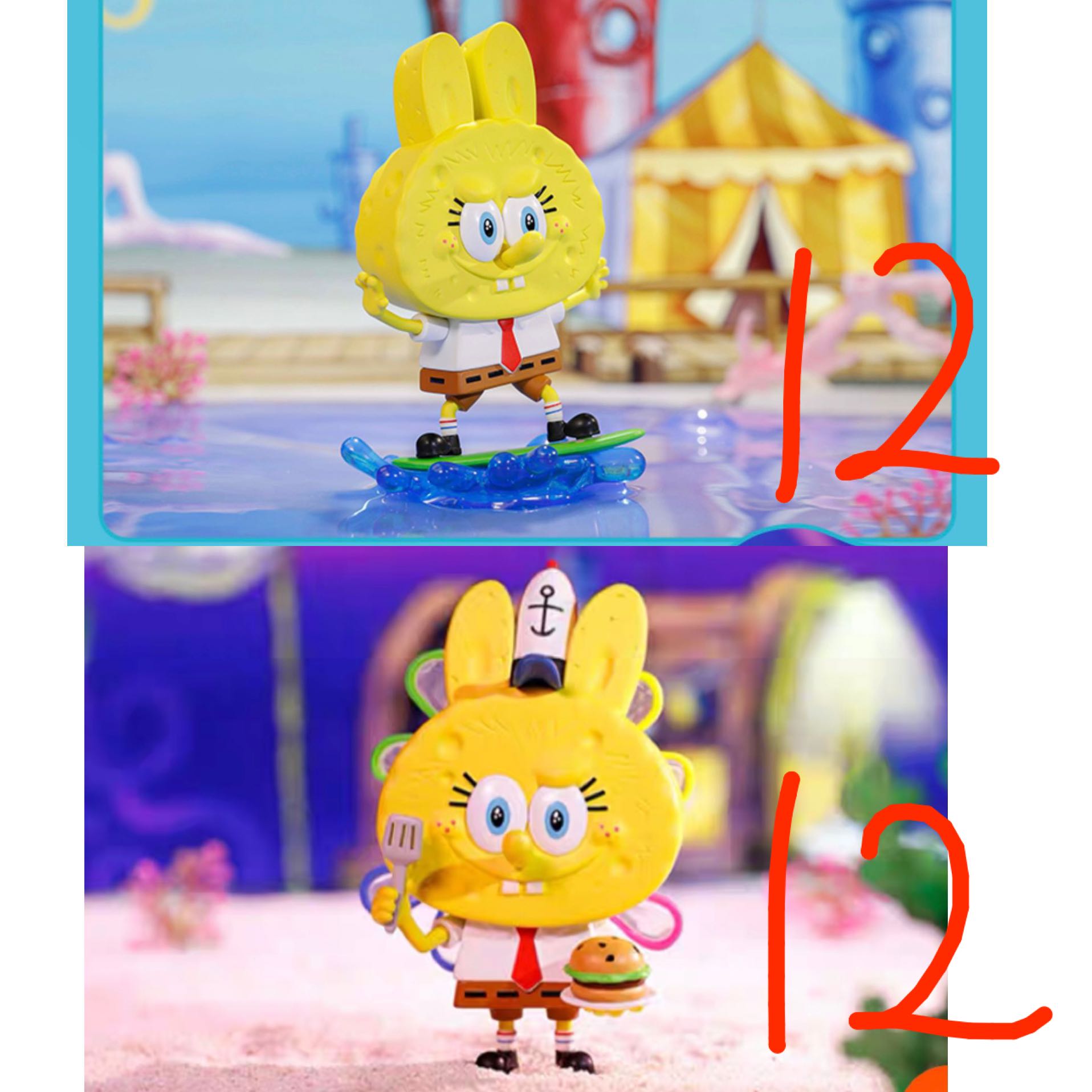Popmart Labubu Spongebob The monsters, Hobbies & Toys, Toys & Games on ...