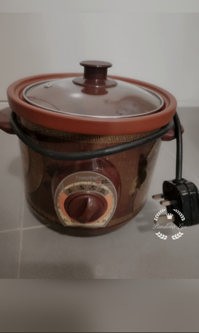 Powerpac mini electric slow cooker 1.5L, TV & Home Appliances, Kitchen ...