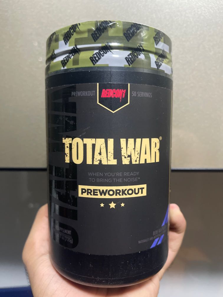 REDCON Total War PreWorkout 50 Servings, Food & Drinks, Beverages on ...