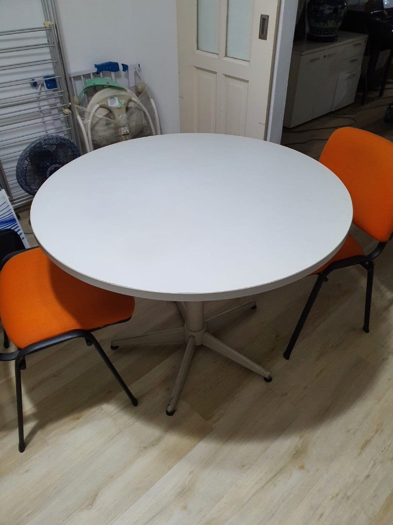Round Table 1m, Furniture & Home Living, Furniture, Tables & Sets on ...