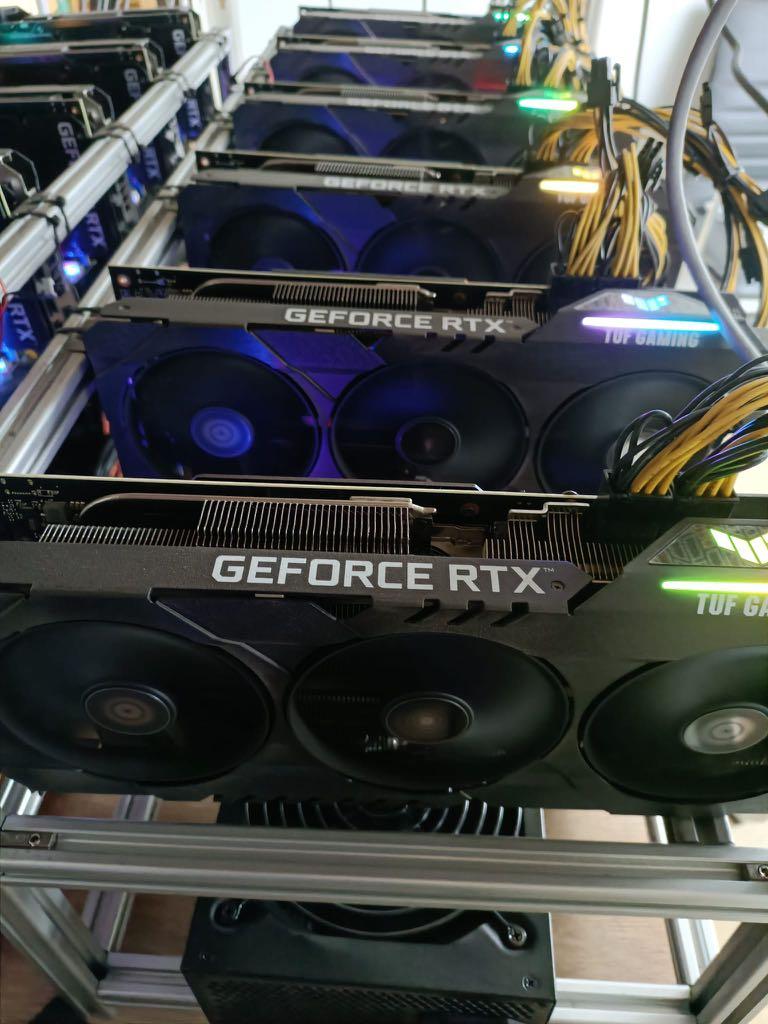 RTX 3080 x 6 Mining Rig (Used about 3 months), Computers & Tech ...
