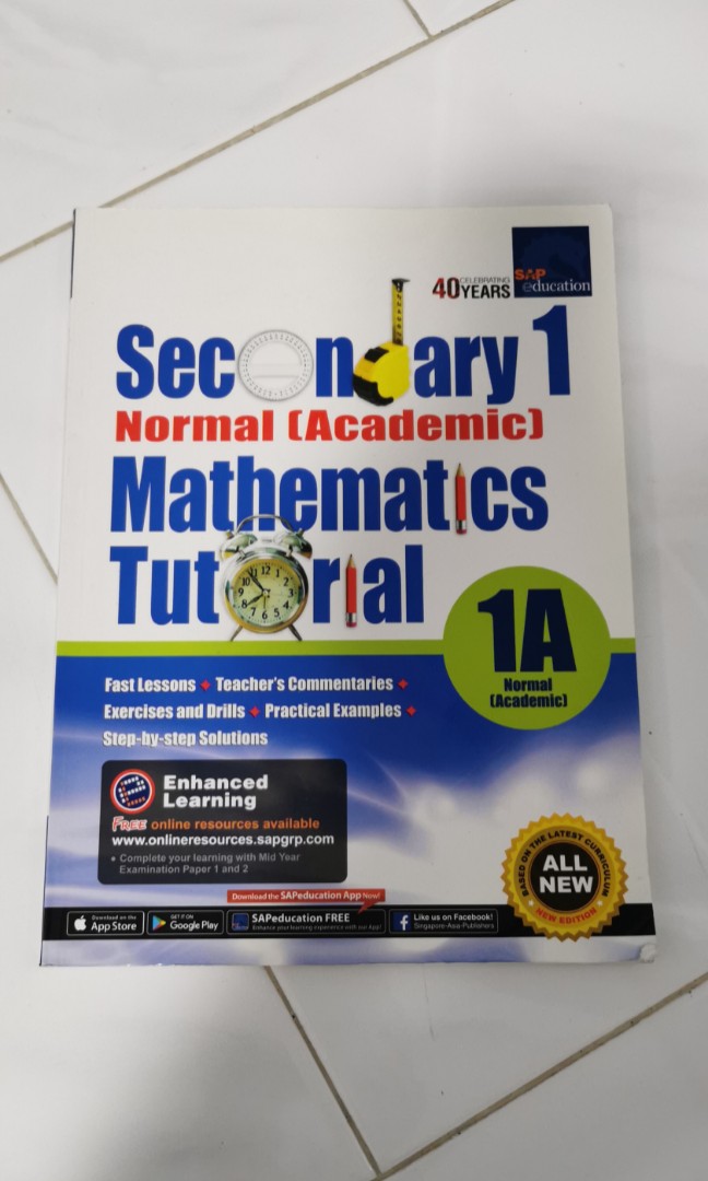 Secondary 1 Mathematics, Hobbies & Toys, Books & Magazines, Assessment ...