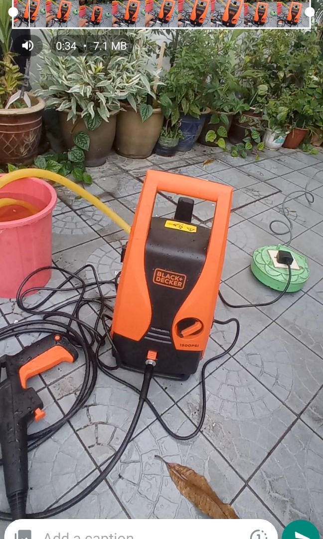 Sewa rent Water jet black decker waterjet 100psi, TV & Home Appliances ...