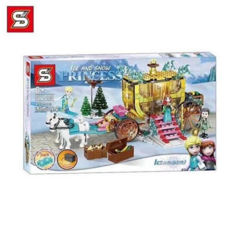Sheng Yuan Disney Princess Frozen Anna Elsa Ice Snow Carriage Horse ...