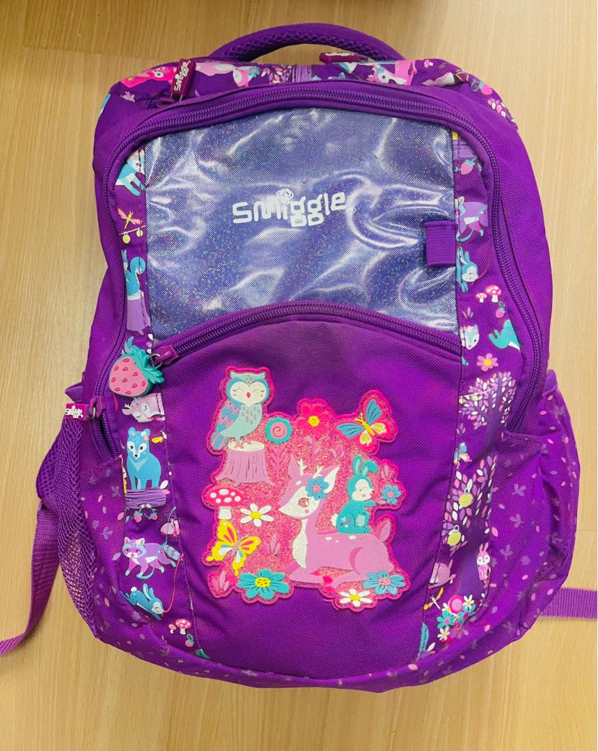 Smiggle Purple Backpack / Bag, Women's Fashion, Bags & Wallets ...
