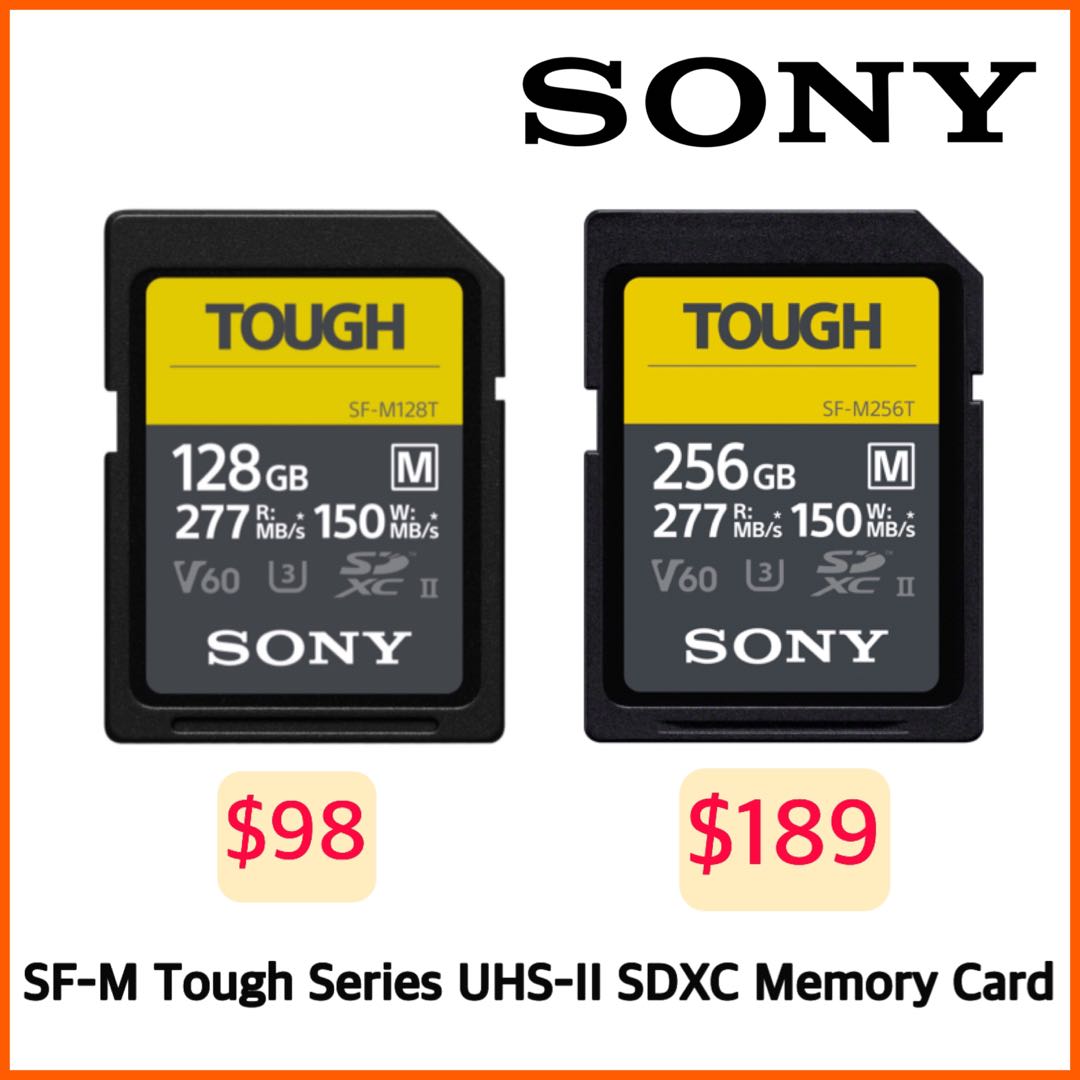 Sony 128GB/256GB SF-M Tough Series UHS-II SDXC Memory Card, Mobile ...