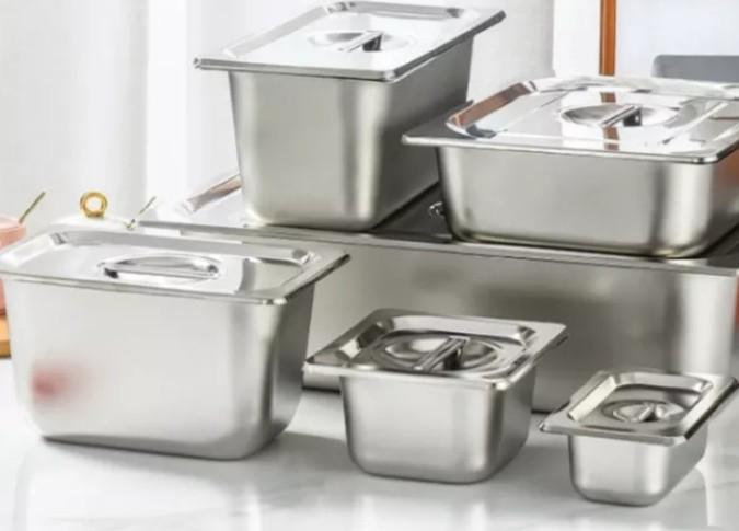 Stainless salad topping container, Furniture & Home Living, Kitchenware ...