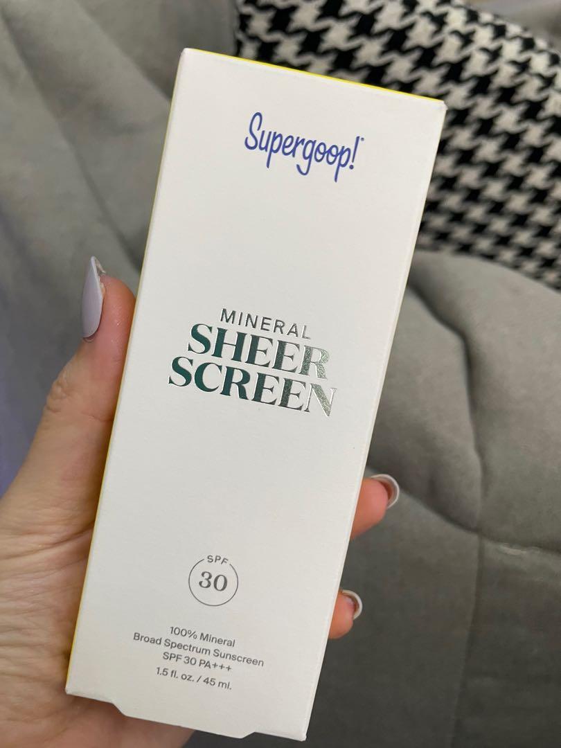 SUPERGOOP! Mineral Sheer Screen SPF 30, Beauty & Personal Care, Face ...