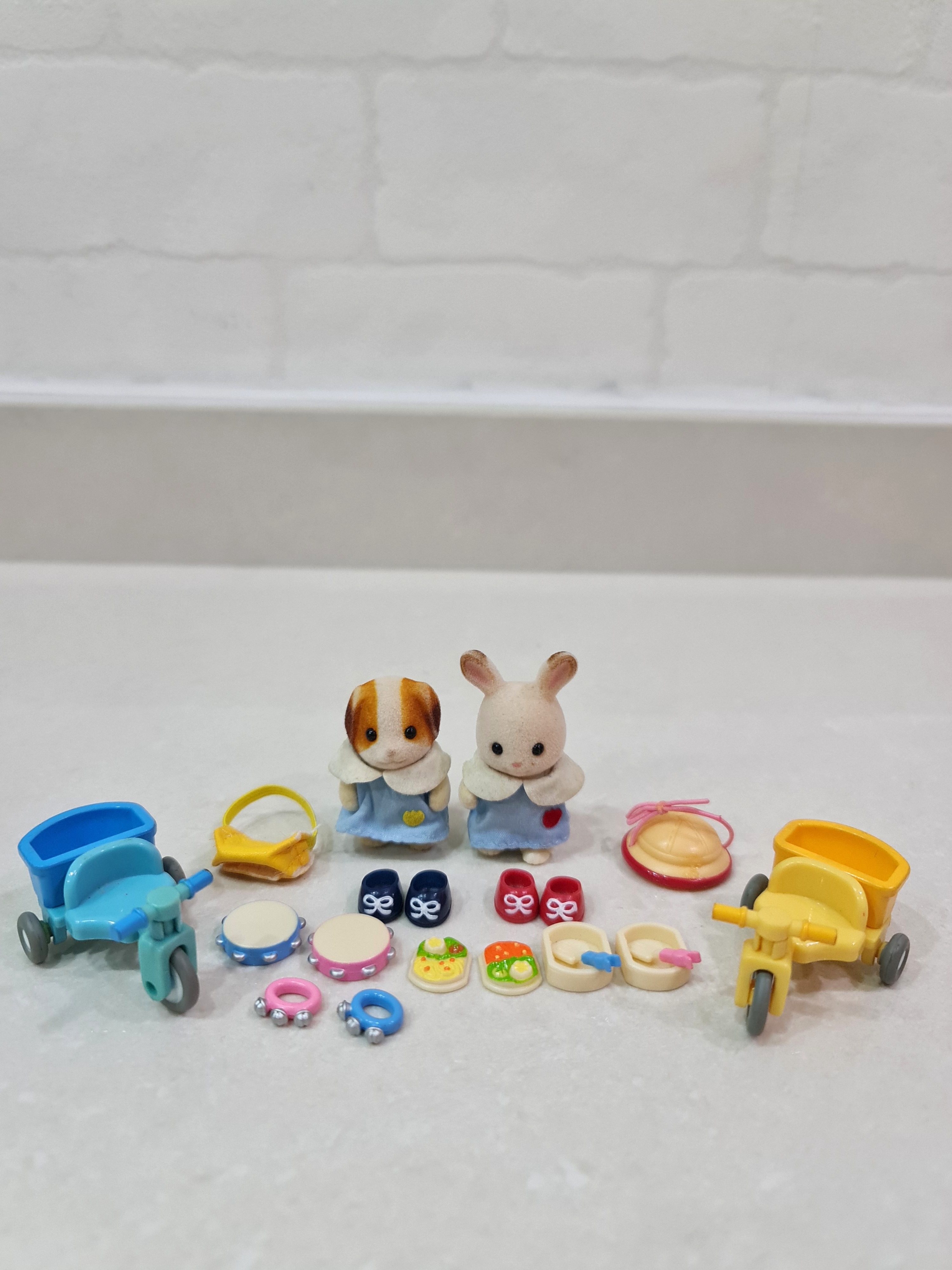 Sylvanian Families Japan Lunch Sets Figurines Friend & Tricycle Set ...