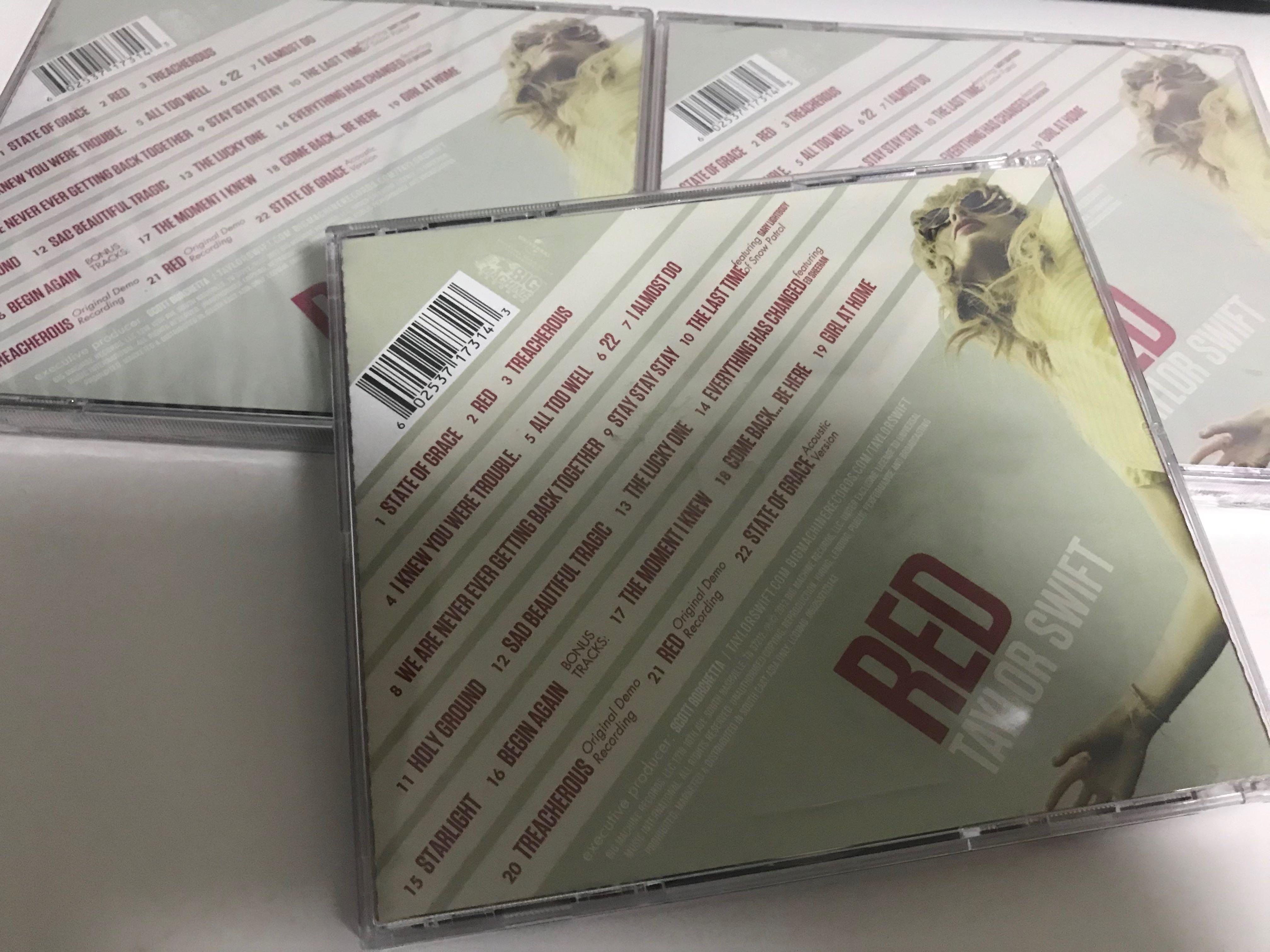 LAST ONE! [BNIP] Taylor Swift Red Deluxe album, Hobbies & Toys, Music ...