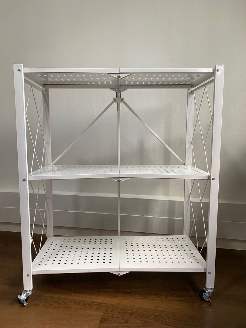 Three-tiered Storage Rack / Shelving Unit, Furniture & Home Living ...