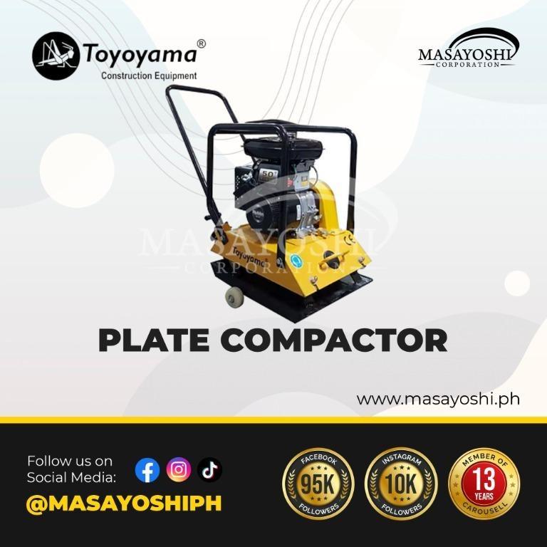 Toyoyama 5.0HP Plate Compactor CNP90 ROBIN EY20 | Plate Compactor ...