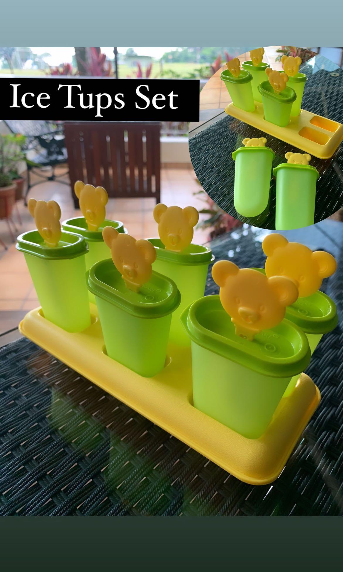 Tupperware Bear Ice Tups Set, Furniture & Home Living, Kitchenware ...