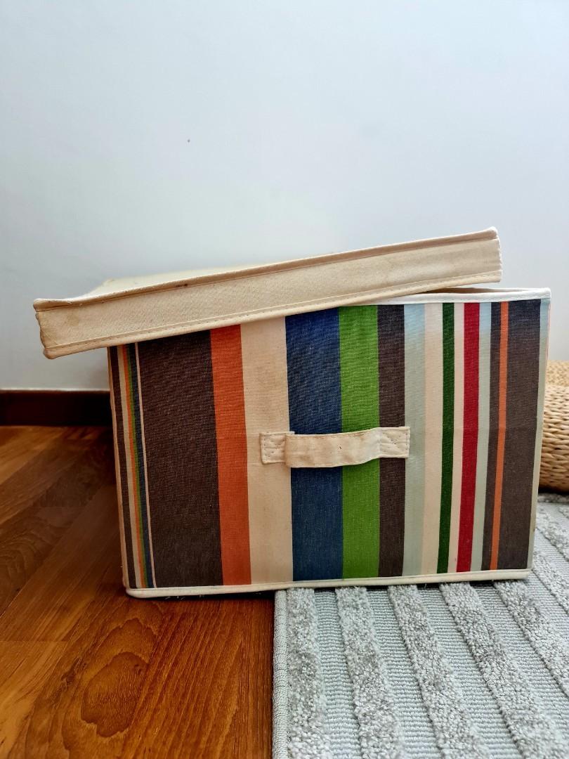 Two IKEA MINNEN foldable storage boxes, Furniture & Home Living, Home ...