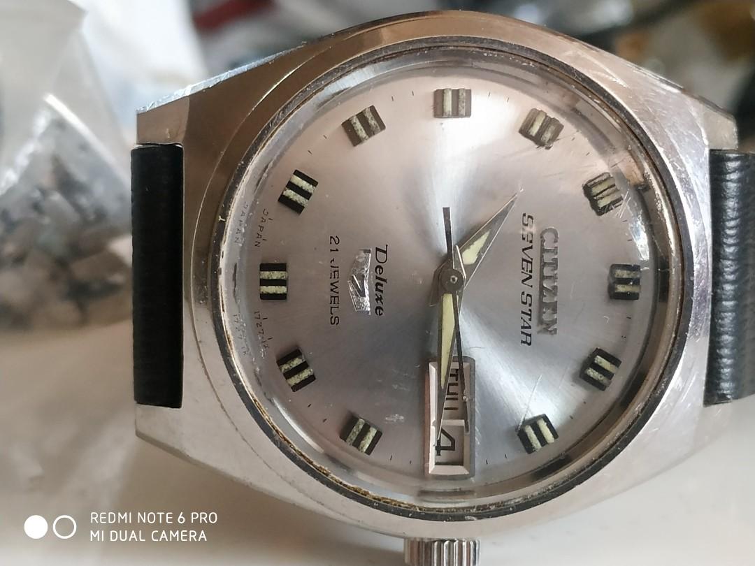 Vintage Citizen seven star deluxe automatic watch, Men's Fashion, Watches & Accessories, Watches ...
