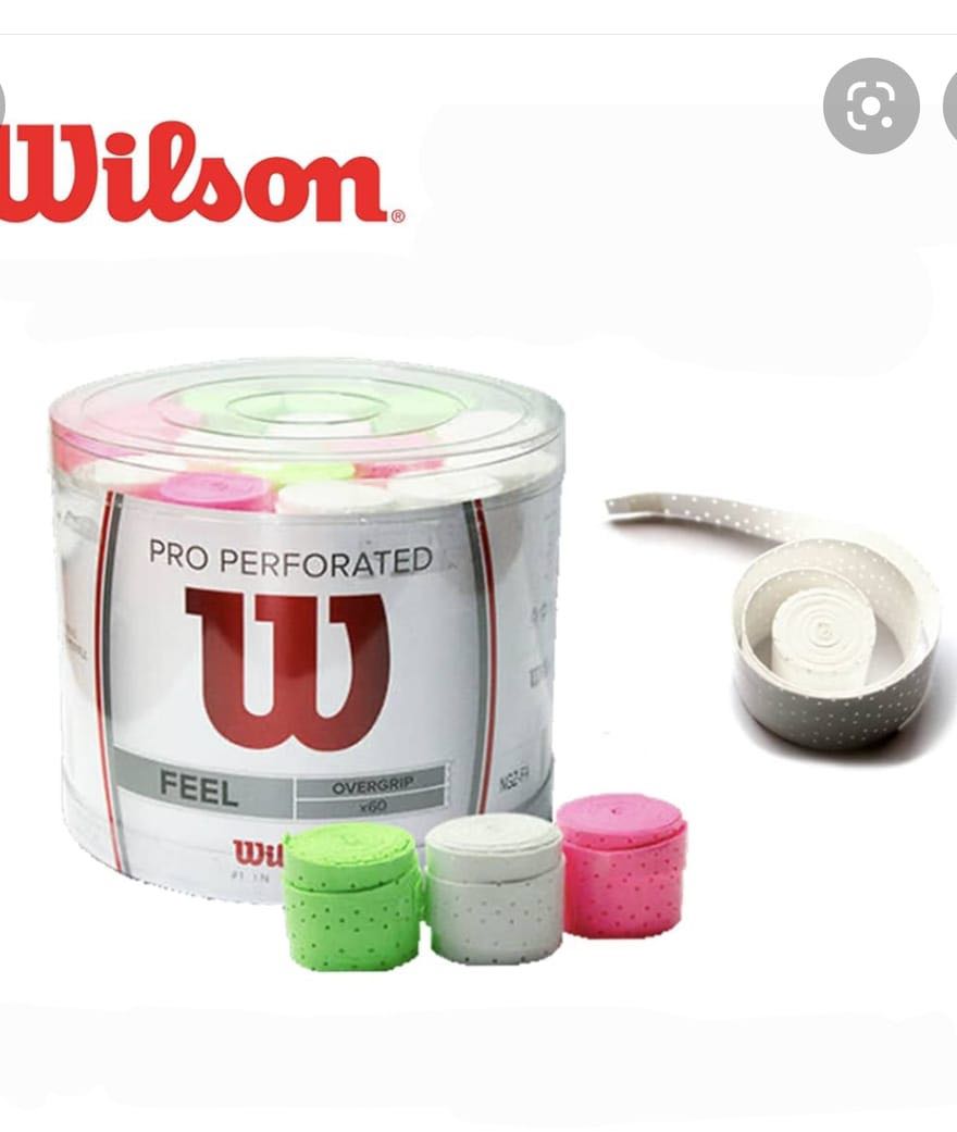 Wilson perforated tacky grips, Sports Equipment, Sports & Games, Racket ...